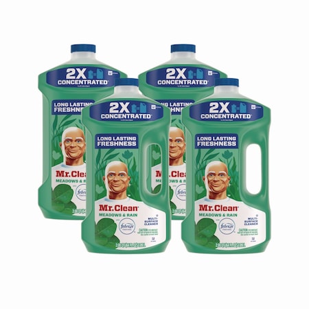 Mr. Clean Multi-Purpose Cleaner, 64 oz, Febreze Meadows & Rain, 4 PK ...