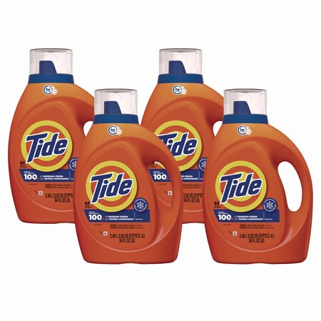Tide Laundry Detergent, 92 oz Bottle, Liquid, Tide® Original, 4 PK ...