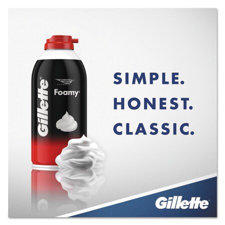 Gillette Foamy Shave Cream, Original Scent, 11 oz Aerosol Spray, 12PK ...