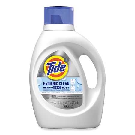 Tide Hygienic Clean Heavy 10x Duty Liquid Laundry Detergent, Unscented ...