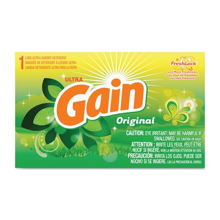 Gain Powder Laundry Detergent, Original Scent, 1.8 oz Box, 156PK 49338 ...