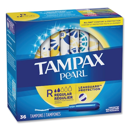 Tampax Pearl Tampons, Regular, PK432 71127 | Zoro