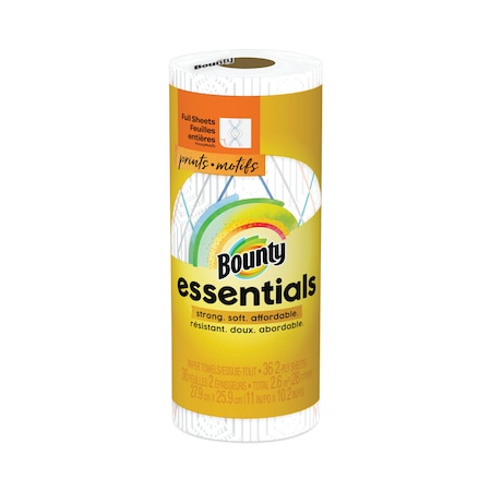 Bounty Bounty Essentials Perforated Household Roll Paper Towels, 2 Ply ...