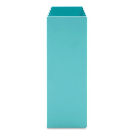 Poppin Plastic File Box, Letter Files, 3.75 x 12.25 x 9.75, Aqua 101274 ...