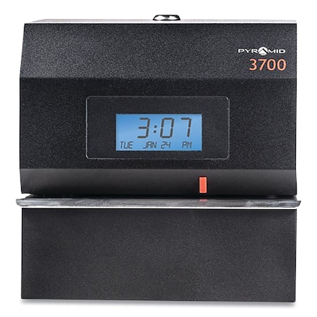 Pyramid Technologies 3700 Heavy-Duty Time Clock and Document Stamp, LCD ...