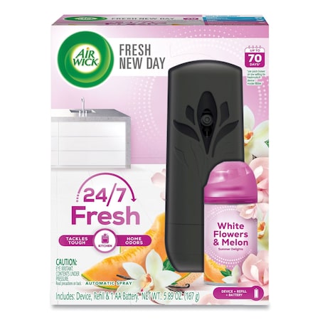 Air Wick Freshmatic Life Scents Starter Kit, White Flowers and Melon ...
