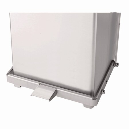 Rubbermaid Commercial Defenders Biohazard Step Can, Square, Steel, 12 ...