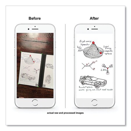 Rocketbook Wave Smart Reusable Notebook, Dotted Rule, Blue Cover, 8.9 x ...