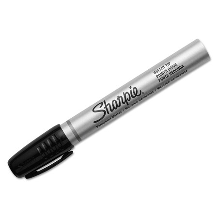 Sharpie Pro Permanent Marker, Medium Bullet Tip, Black, PK12 1794229 | Zoro