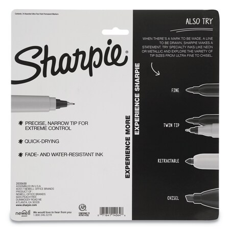 Sharpie Cosmic Color Permanent Markers, Extra-Fine Needle Tip, Assorted ...