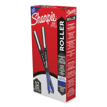 Sharpie Professional Design Roller Ball Pen, Stick, Fine 0.5 mm, Blue ...
