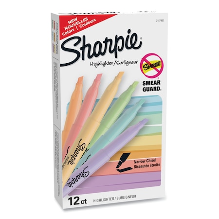 Sharpie Pocket Style Highlighters, Assorted Ink Colors, Chisel Tip ...