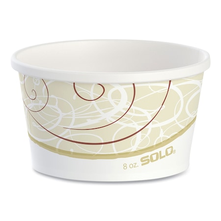Dart Flexstyle Double Poly Paper Containers, 8oz, Symphony Design ...
