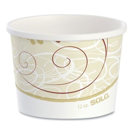 Dart Double Poly Paper Food Containers, 12 oz, 3.6" Diameter x 3.3" h ...