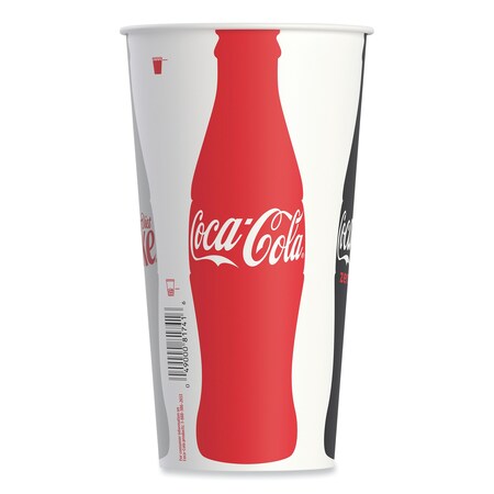 Solo Double Sided Poly Paper Cold Cups, 28 oz to 32 oz, Coca-Cola ...