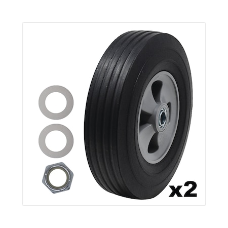 Rubbermaid Commercial Tilt Truck Wheels, 340 lb Weight Capacity 170 lb ...