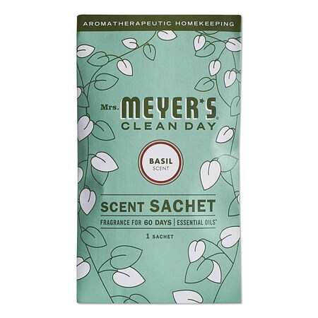 Mrs. Meyers Clean Day Clean Day Scent Sachets, Basil, 0.05 lbs Sachet ...