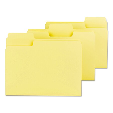 Smead Pressboard Folder Big Tab, Yellow, PK100 11984 | Zoro