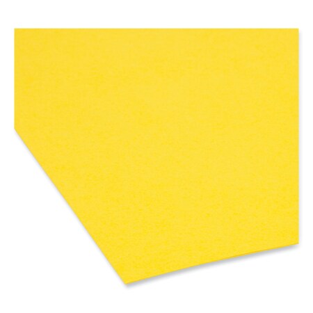Smead Pressboard Folder Big Tab, Yellow, PK100 11984 | Zoro