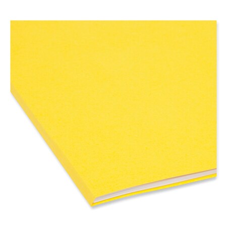 Smead Pressboard Folder Big Tab, Yellow, PK100 11984 | Zoro