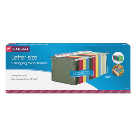Smead Hanging Folder Frame, Letter Size, 23-27" Long, Steel, PK2 64872 ...
