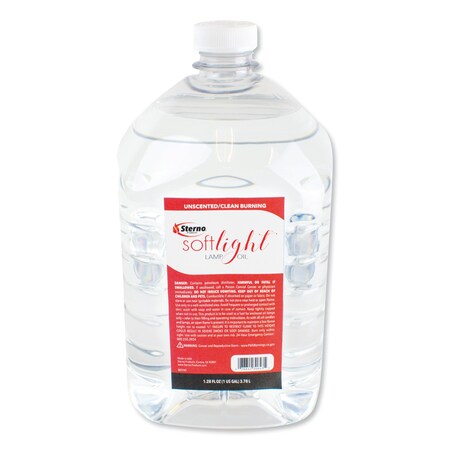 Sterno Soft Light Liquid Wax Lamp Oil, Clear, Gallon, PK4 STE 30130 | Zoro