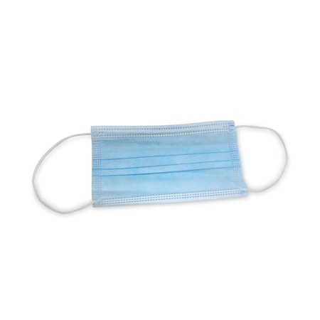 Gn1 Three-Ply General Use Face Mask, Blue/White, PK2500, 2500PK MS2500 ...