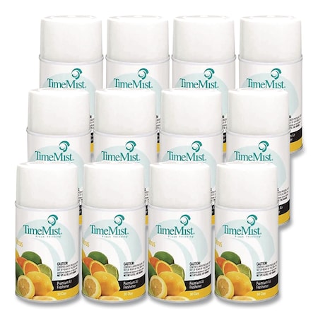 Timemist Metered Air Freshener Refill, Citrus, 6.6 oz Aerosol Spray ...