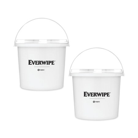 Everwipe High Volume Wet Wipe Centerpull Resealable Bucket , 12 x 12 x ...