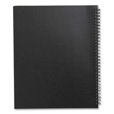 Tru Red Wirebound Soft-Cover Notebook, 1 Subject, Narrow Rule, Black ...
