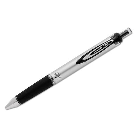 Uni-Ball Impact 207 Retractable Gel Pen, Bold 1mm, Black Ink, Black ...