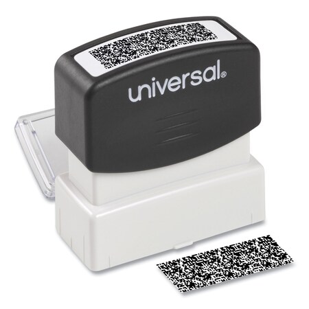 Universal Security Stamp, Block, Black UNV6197 | Zoro