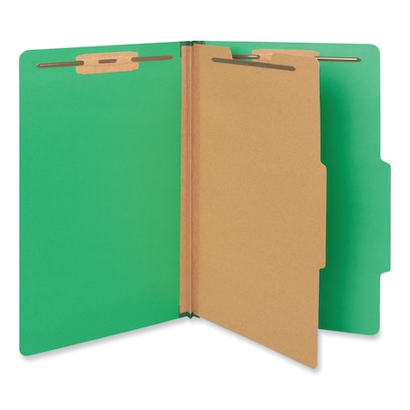 Universal Pressboard Folder 8-1/2 x 14", 4 Sections, Green, PK10 ...