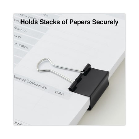 Universal Binder Clips in Dispenser Tub, Medium, Black/Silver, PK24 ...