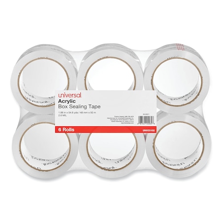 Universal Moving and Storage Packing Tape, 3 in. Core, 1.88 in. x 54.6 ...