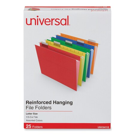 Universal Deluxe Reinforced Recycled Hanging File Folders, Letter Size ...