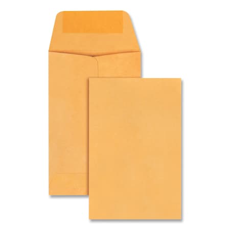 Universal Kraft Coin Envelope, #1, Round Flap, Gummed Closure, 2.25 x 3 ...