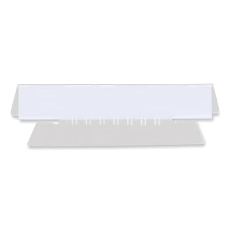 Universal Hanging File Folder Plastic Index Tabs, 1/3-Cut, Clear, 3.7 ...