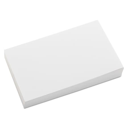 Universal Unruled Index Cards, 3 x 5, White, 100PK UNV47200EE | Zoro
