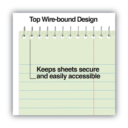 Universal Steno Pads, Gregg Rule, Red Cover, 80 Green-Tint 6 x 9 Sheets ...