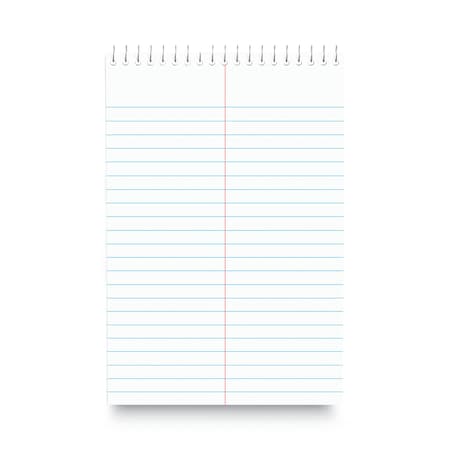 Universal Steno Pads, Gregg Rule, Red Cover, 80 White 6 x 9 Sheets O5 ...
