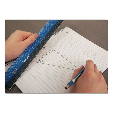 Victor Technology Easy Read Stainless Steel Ruler, Standard/Metric, 12 ...