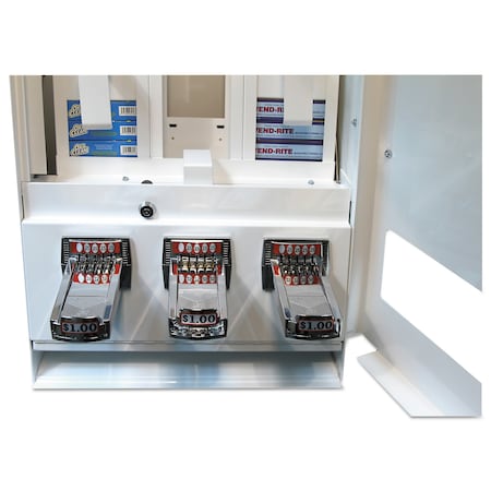 Vend-Rite Coin-Operated Soap Vender, 3-Column, 16.25" x 37.75" x 9.5 ...