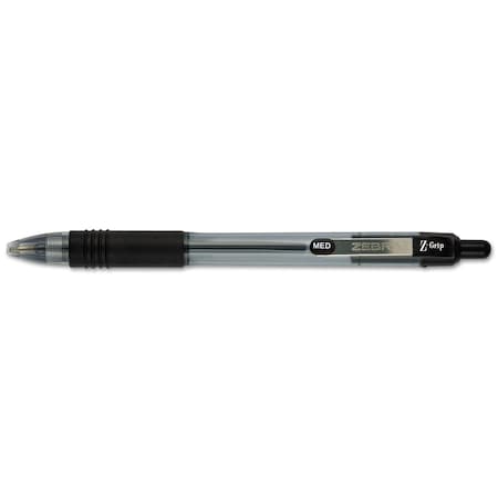 Zebra Pen Z-Grip Ballpoint Pen, Retractable, Medium 1 mm, Black Ink ...