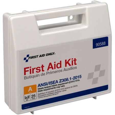 First Aid Only ANSI 2015 Compliant Class A Type I & II First Aid Kit ...