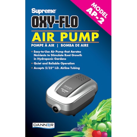 Danner AP-2 air pump, Quiet, Use Standard Airline Tubing, For Fish and ...