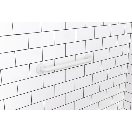 Evekare Concealed, 16" X 1-1/4" ABS ADA Compliant Grab Bar In White ...