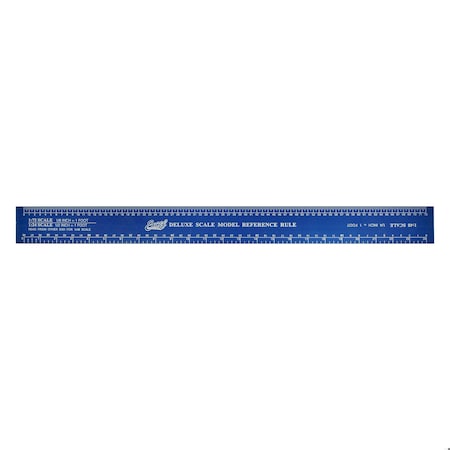 Excel Blades Deluxe 12 in. Scale Ruler, 1/24/25/35 Architectual Scales ...