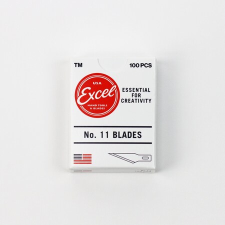 Excel Blades #11 Double Honed Blade - 100 pcs. Industrial *22611b 22711 ...