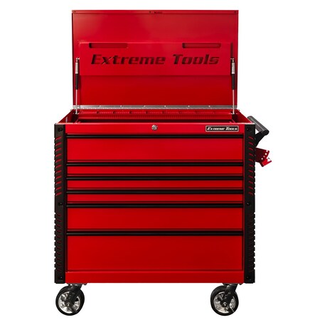 Extreme Tools Tool Cart, 6 Drawer, Red, 41 in W EX4106TCRDBK | Zoro